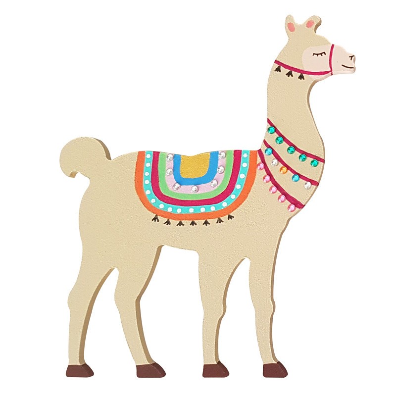 Lama en bois à décorer | Décorez-moi