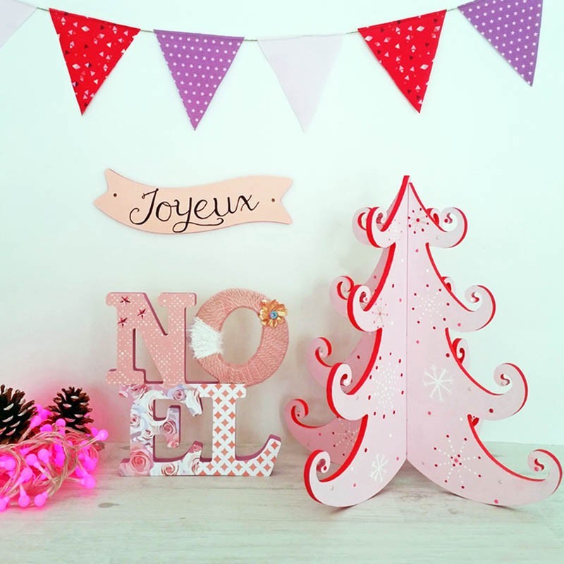 Plaque de porte percée en bois à décorer | Décorez-moi