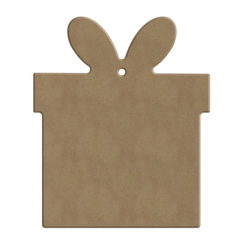 Cadeau de Noël percé en bois à décorer | Décorez-moi