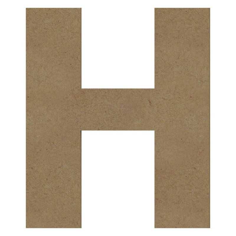 Lettre H en bois à décorer de 20 cm | Décorez-moi