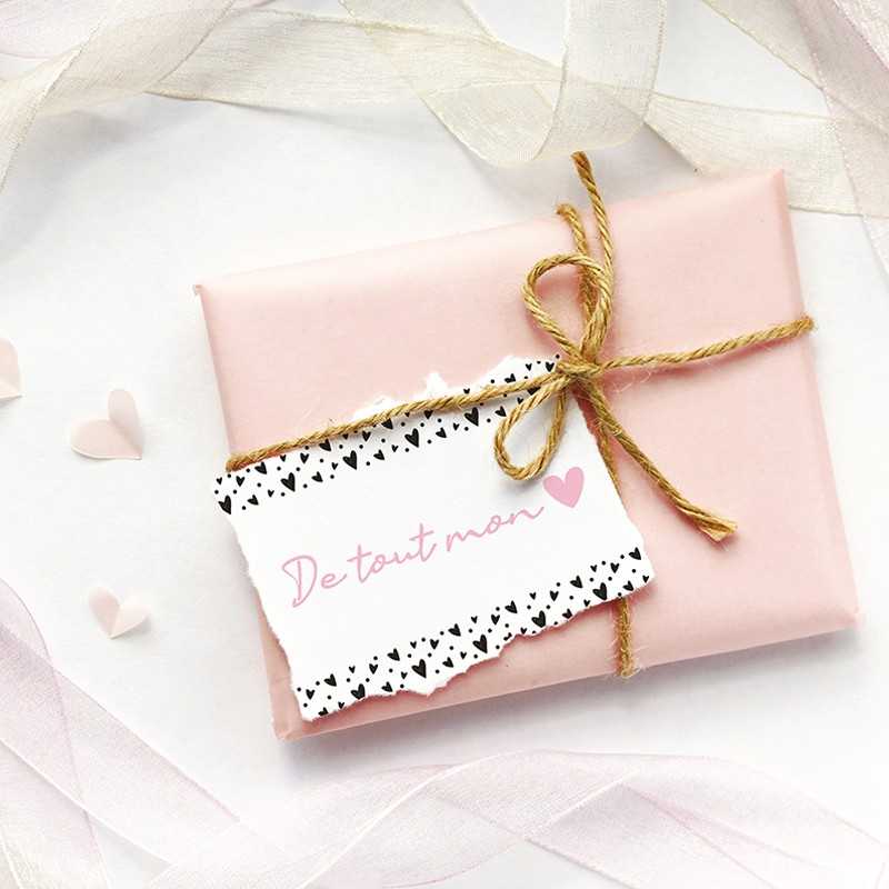 Tampon bois rectangle message all over coeur | Décorez-moi