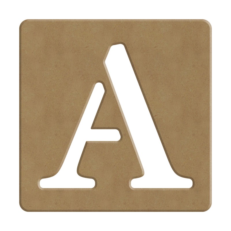 Lettre scrabble "A" en bois à décorer | Décorez-moi