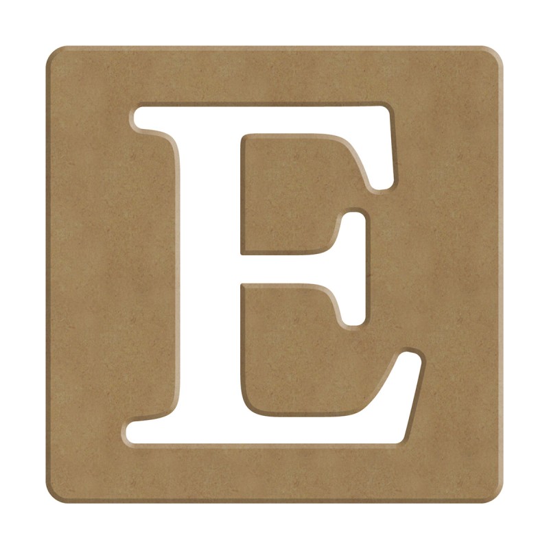 Lettre scrabble "E" en bois à décorer | Décorez-moi