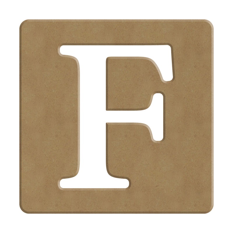 Lettre scrabble "F" en bois à décorer | Décorez-moi