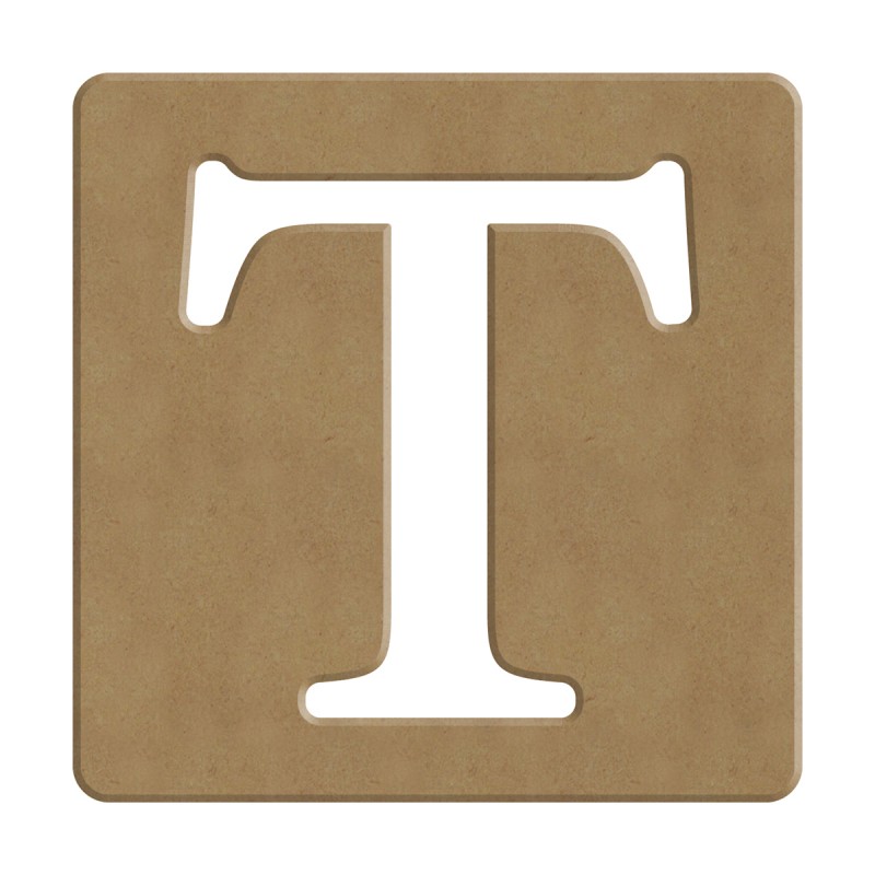 Lettre scrabble "T" en bois à décorer | Décorez-moi